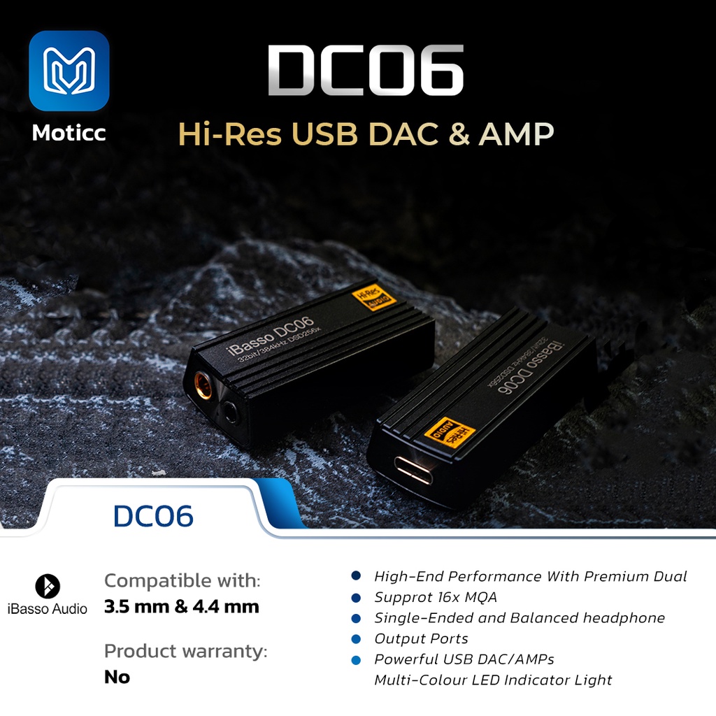 Jual iBasso DC06 USB-C Lightning DAC AMP Dual ESS ES9219C 3.5MM 4.4MM MQA | Shopee Indonesia