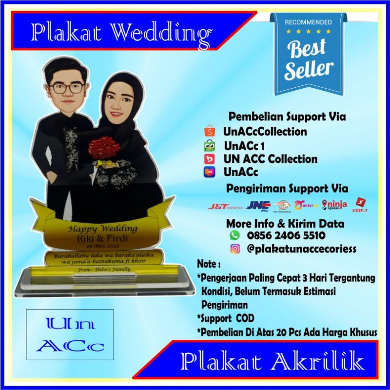 Jual plakat akrilik wedding pernikahan | Shopee Indonesia