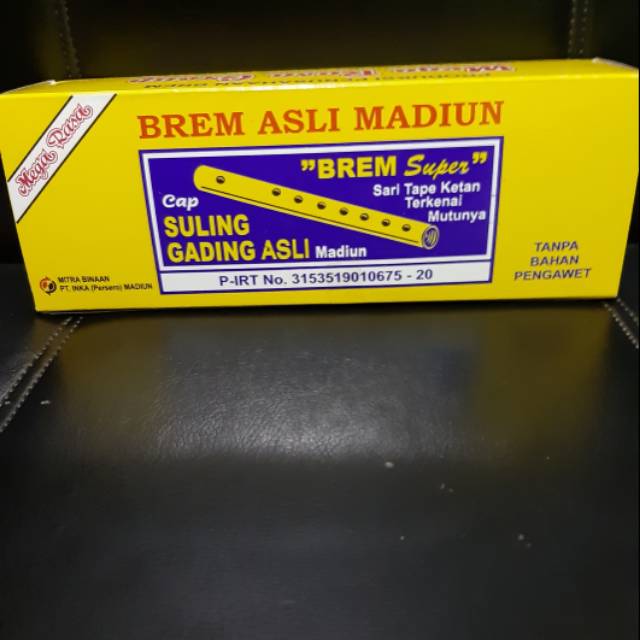 Jual Brem Suling Gading Madiun Super isi 5 Batang Brem | Shopee Indonesia