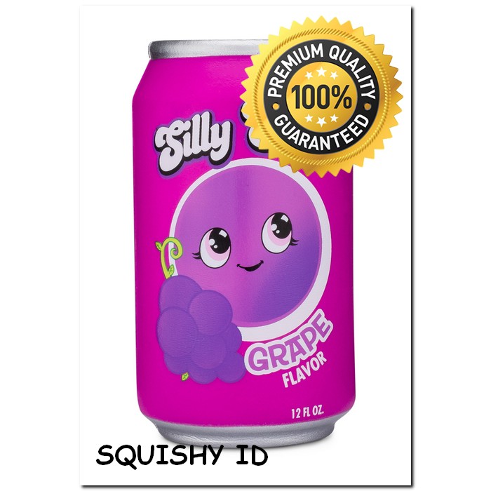 Jual Squishy Silly Soda Grape Flavor Squishy Licensed by Silly ...