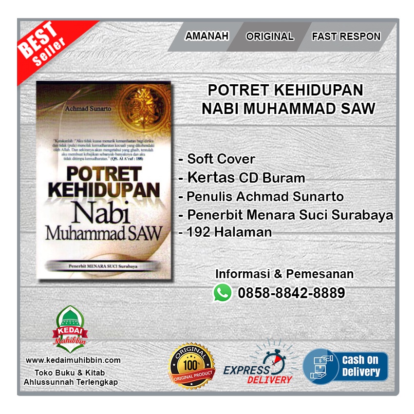 Jual POTRET KEHIDUPAN NABI MUHAMMAD (100% Buku Islam Original ...