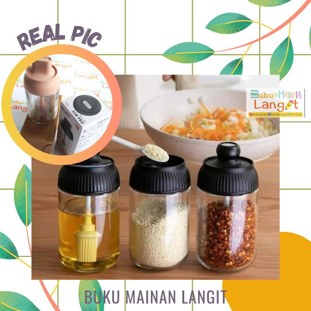 Jual BOTOL BUMBU IDEABOX - BOTOL KACA KEDAP UDARA | Shopee Indonesia