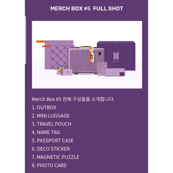 Jual SHARING MERCH BOX BTS 6 BATCH 2 (BACA DESKRIPSI) | Shopee Indonesia