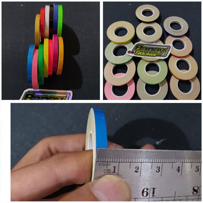 Jual STICKER LIST VELG LIST GULUNG 0,5 CM REFLECTIVE | Shopee Indonesia