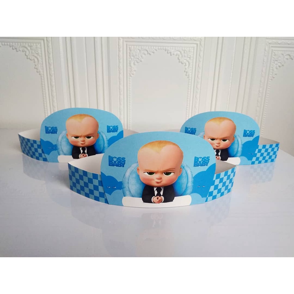 Jual topi melingkar baby boss / topi ultah melingkar baby boss / topi ...