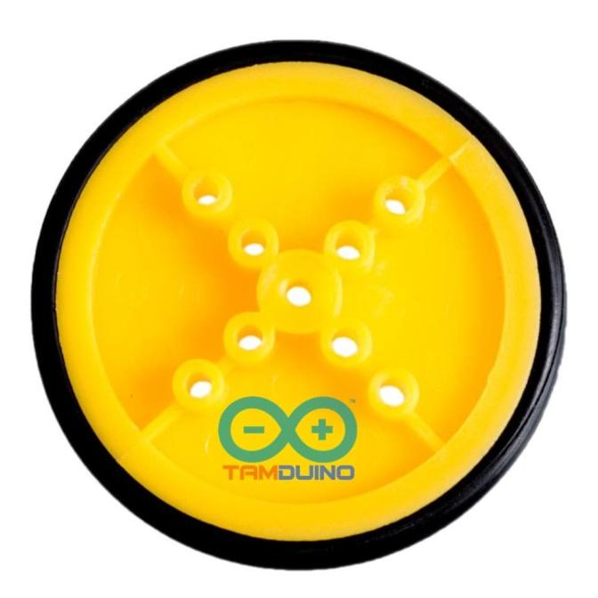 Jual sale 410 rubber robot smartcar arduino roda motor dc line follower ...