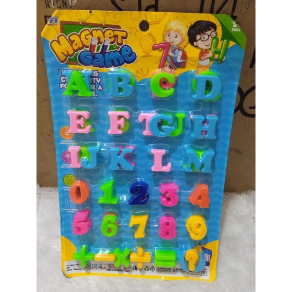 Jual Magnet Komplit Huruf plus Angka | Shopee Indonesia