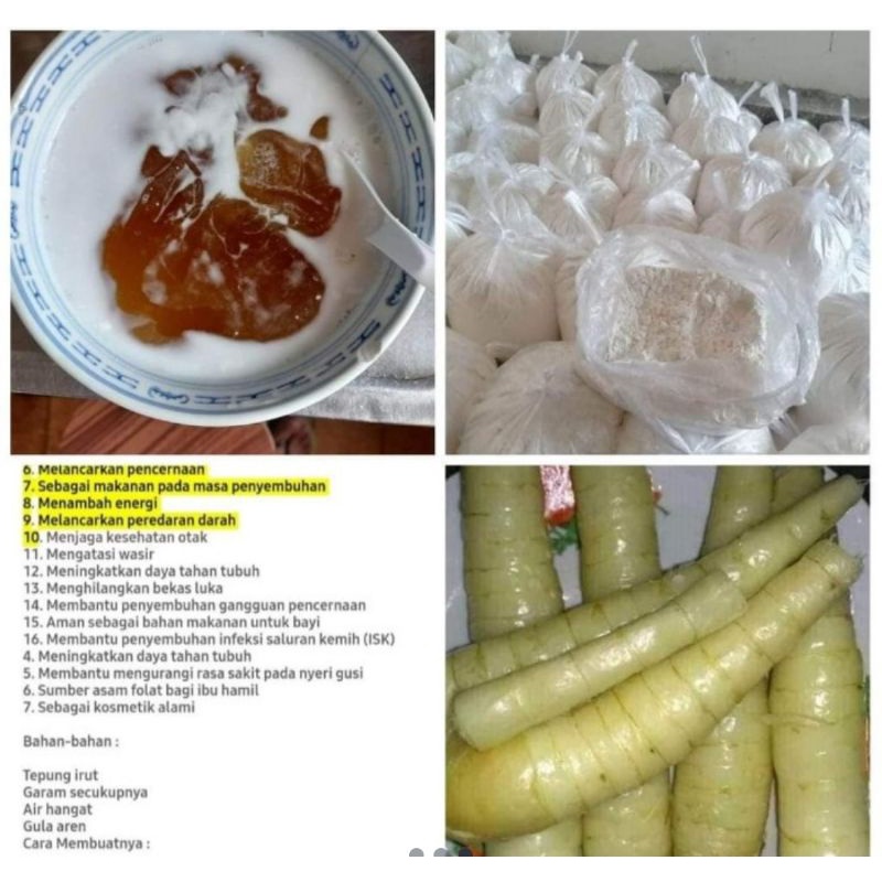 Jual PATHI GARUT/TEPUNG ANGKRIK IRUT/UMBI GARUT ASLI@500gram | Shopee ...