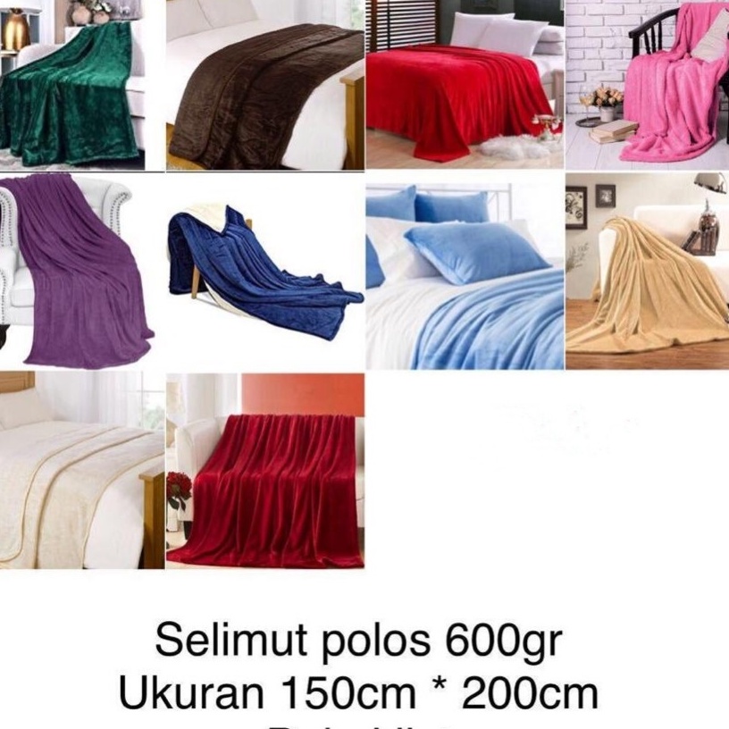 Jual Selimut Polos Ukuran 150x200cm | Shopee Indonesia