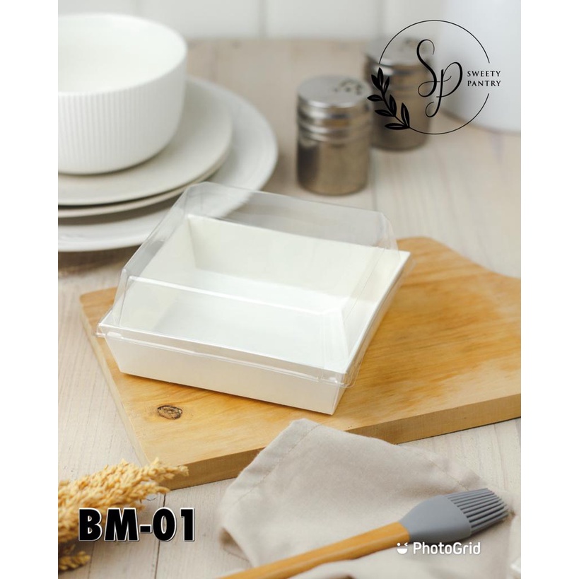 Jual 10PCS - BOX MIKA - cake case mika packaging kue salad burger ...