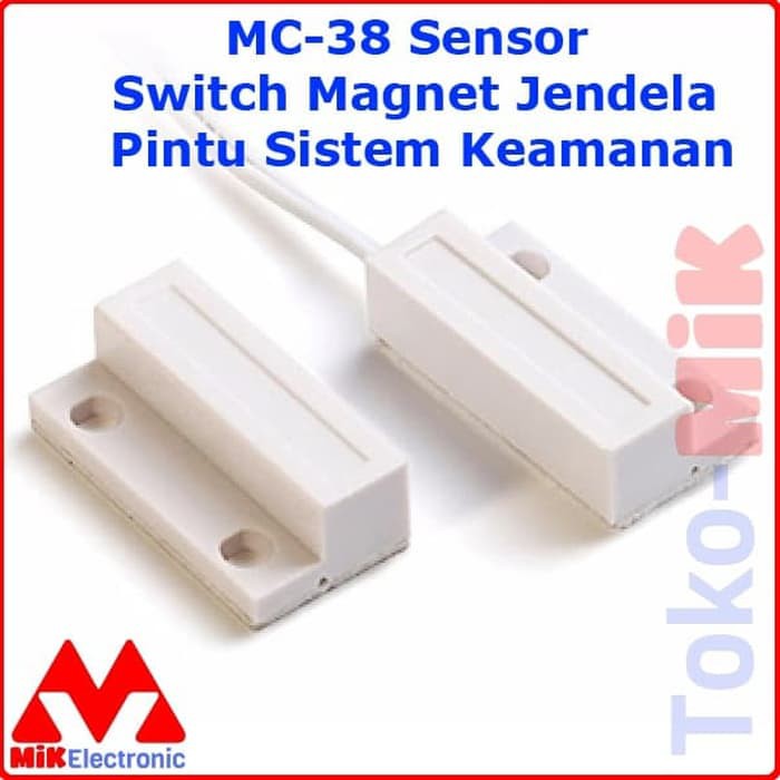 Jual MC-38 MC38 SENSOR SAKLAR MAGNET JENDELA PINTU SISTEM KEAMANAN ...
