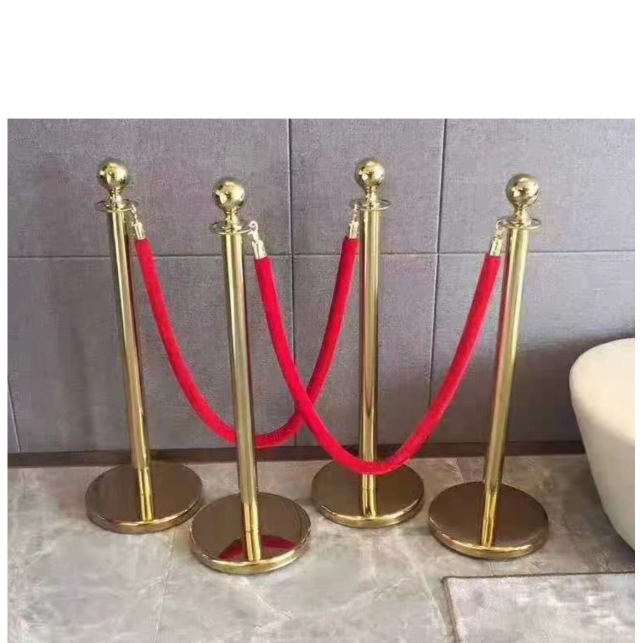 Jual TIANG ANTRIAN WARNA GOLD / TIANG ANTRIAN PEMBATAS RAILING STAND ...