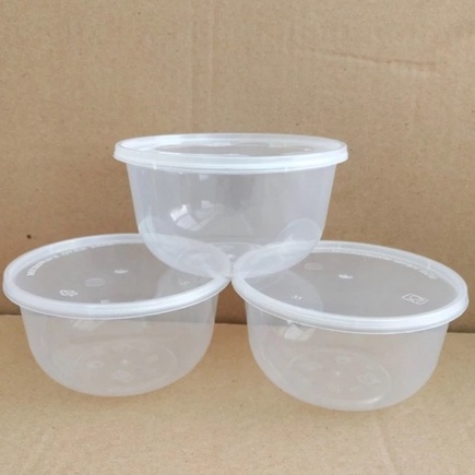 Jual Mangkok Thinwall Round 400ml RB | Mangkuk plastik Bowl 400 ml R Bulat | Shopee Indonesia