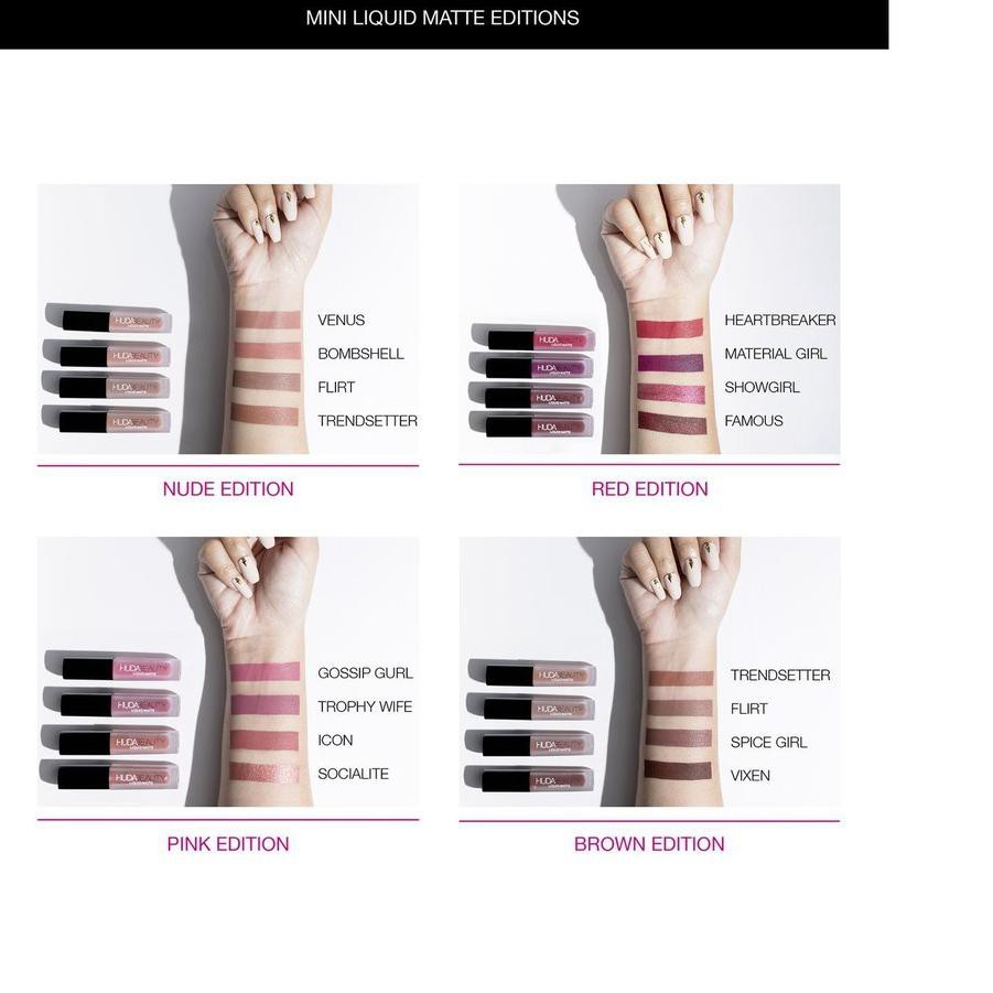 Jual Penawaran Terbaik HUD03003 HUDA BEAUTY MINI LIQUID MATTE EDITION ...