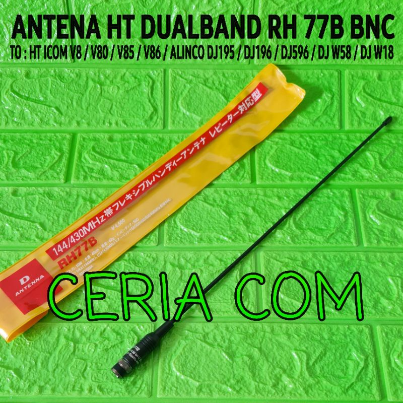 Jual ANTENA DIAMOND RH77B BNC RH 77B BNC ICOM DUALBAND / ANTENA HT ICOM V80 V85 V86 BNC FEMALE ...