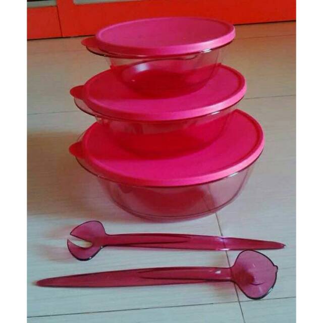 Jual Pink 3S bowl mangkok hidang set | Shopee Indonesia