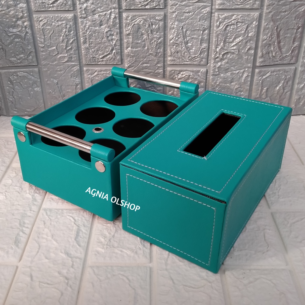 Jual Tempat Aqua Gelas Isi 6 Cup + Kotak Tissue Keranjang Air Mineral ...