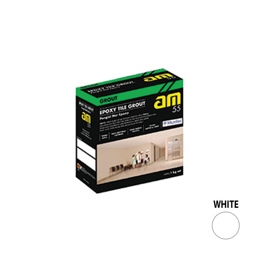 Jual AM 55 White 1 Kg Set Tile Grout Nat Keramik | Shopee Indonesia