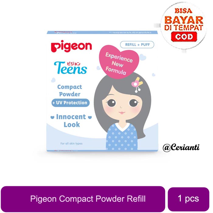 Jual PIGEON TEENS Compact Powder + UV Protection 14Gr -Refill | Shopee ...