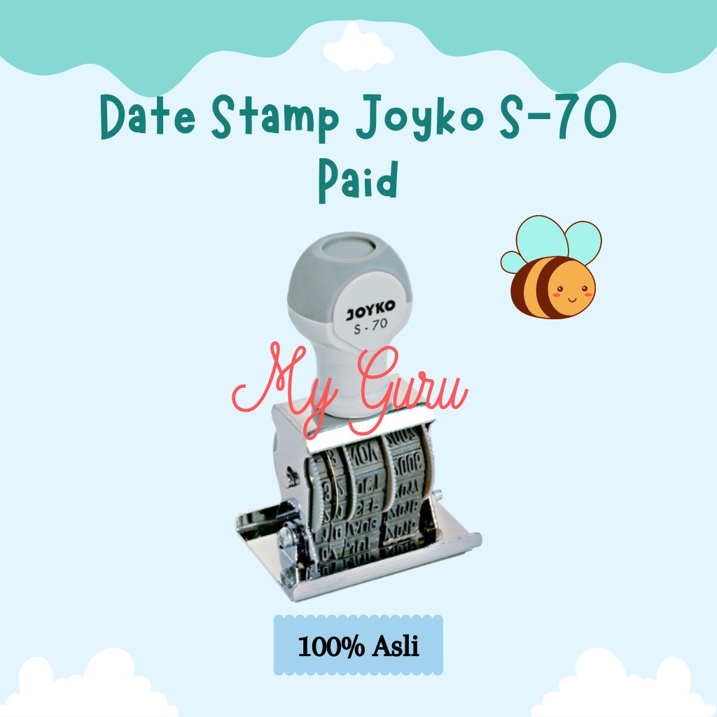 Jual [PCS] STEMPEL TANGGAL / DATE STAMP JOYKO S-70 PAID | Shopee Indonesia