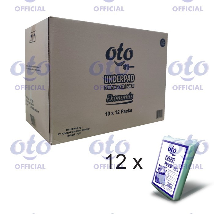 Jual OTO UNDERPADS UKURAN 60 X 90 ISI 10 PCS X 12 PACK TAHAN REMBES ...