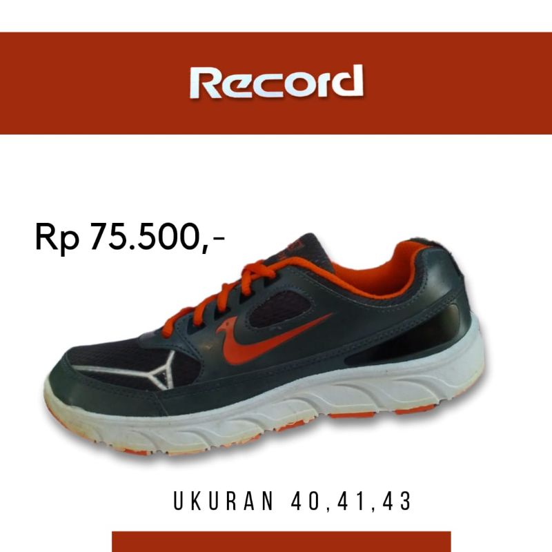 Jual Sepatu pria /sneakers /sepatu RECORD ASTON L | Shopee Indonesia
