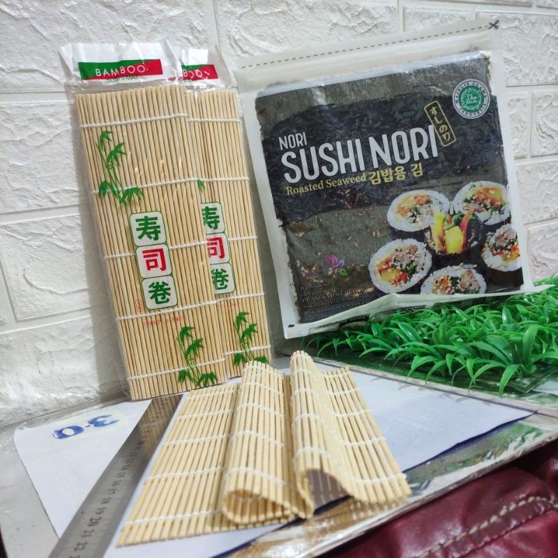 Jual BAMBOO SUSHI MAT TIKAR PENGGULUNG SUSHI MAKISU GULUNGAN CETAKAN ...