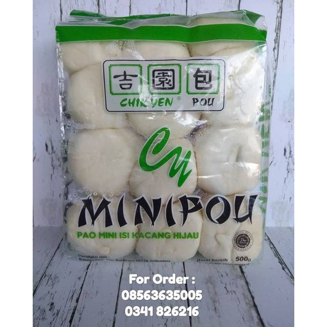 Jual MINIPOU CHIK YEN - PAO MINI ISI KACANG HIJAU | Shopee Indonesia