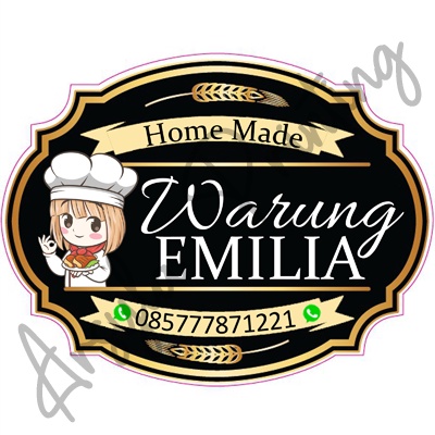 Jual (AP08) CETAK STIKER LABEL BAHAN CHROMO - CETAK STICKER LOGO ...