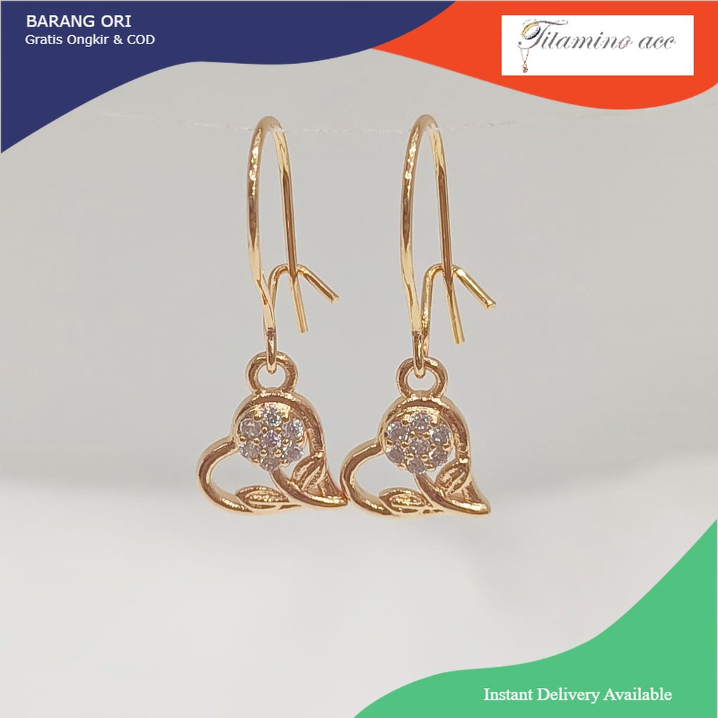 Jual ANTING HOOK PERMATA WANITA LAPIS EMAS YAXIYA | Shopee Indonesia Jual ANTING HOOK PERMATA WANITA LAPIS EMAS YAXIYA | Shopee Indonesia