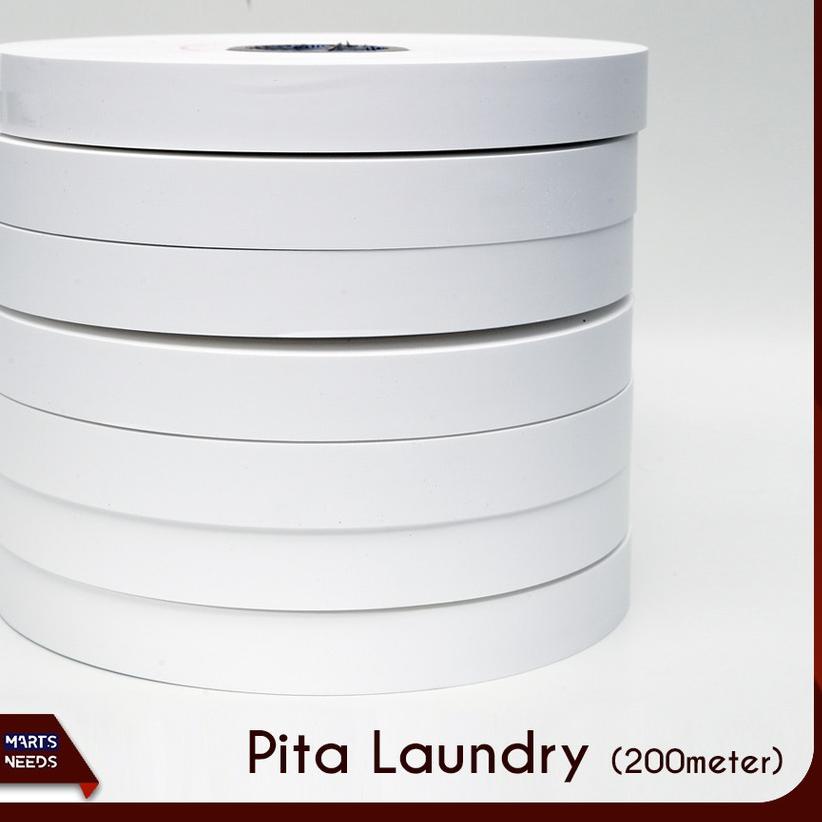 Jual Pita Laundry Taffeta Label Penanda Roll Kain Kertas 20 mm 2cm ...