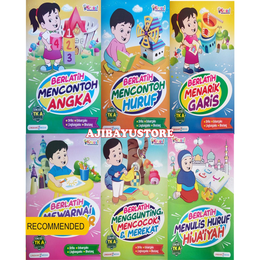 Jual Buku Paket TK A Semester 1 Sesuai Kurikulum Terbaru 1 Paket Isi 6 ...