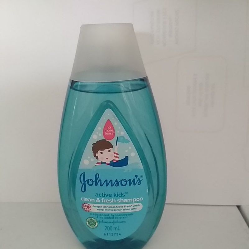 Jual JOHNSONS active kids clean & fresh shampoo 200 ml asli | Shopee ...
