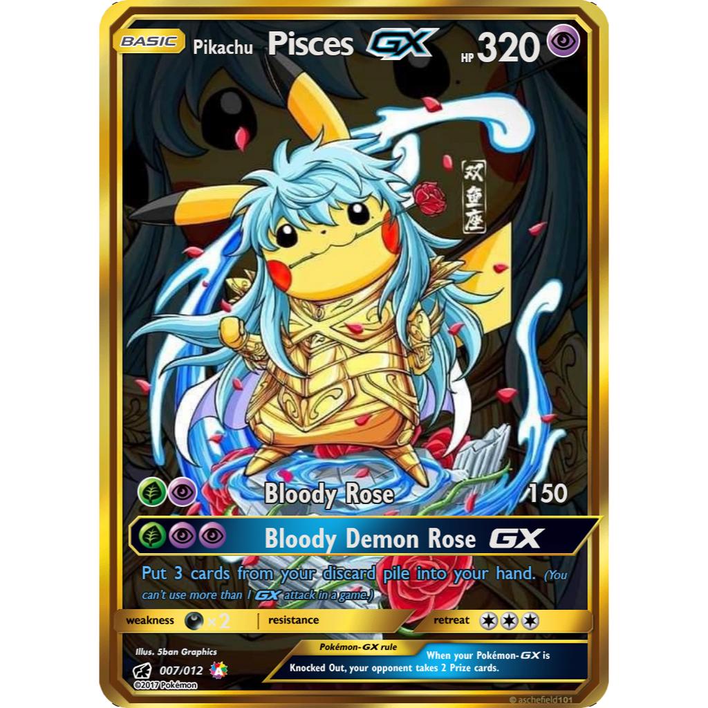 Jual KARTU POKEMON TCG HOLOGRAM SPECIAL PIKACHU SAINT SEIYA - GOLD ...