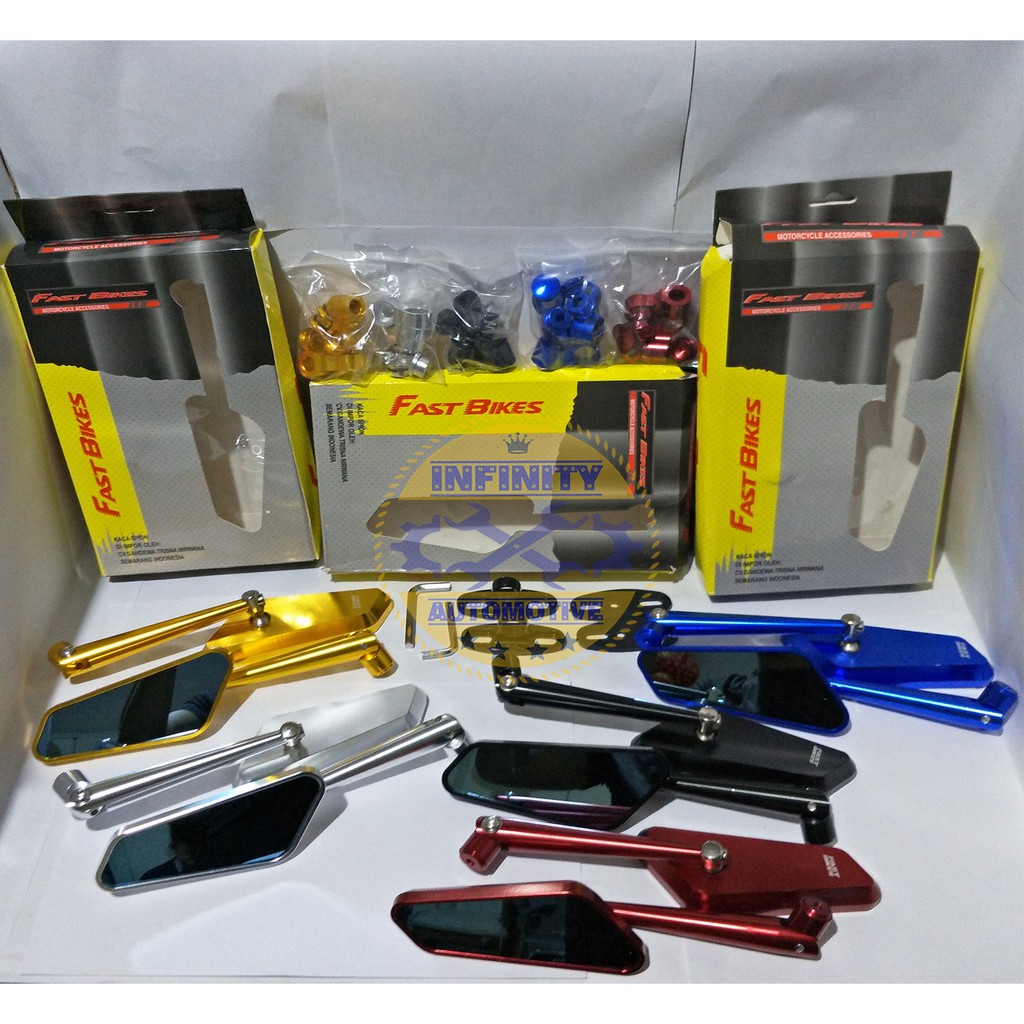 Jual Kaca Spion circuit sircuit full cnc kaca biru FAST BIKES Nmax ...