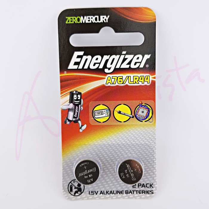 Jual Baterai Energizer 2pcs AG13 LR44 L1154 357 A76 1,5V ALKALINE 2pcs | Shopee Indonesia