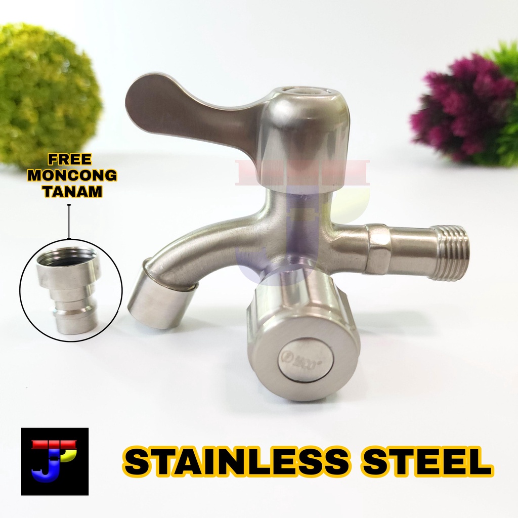 Jual ISCO Kran Cabang Shower Stainless 304 Keran Double shower Kamar ...