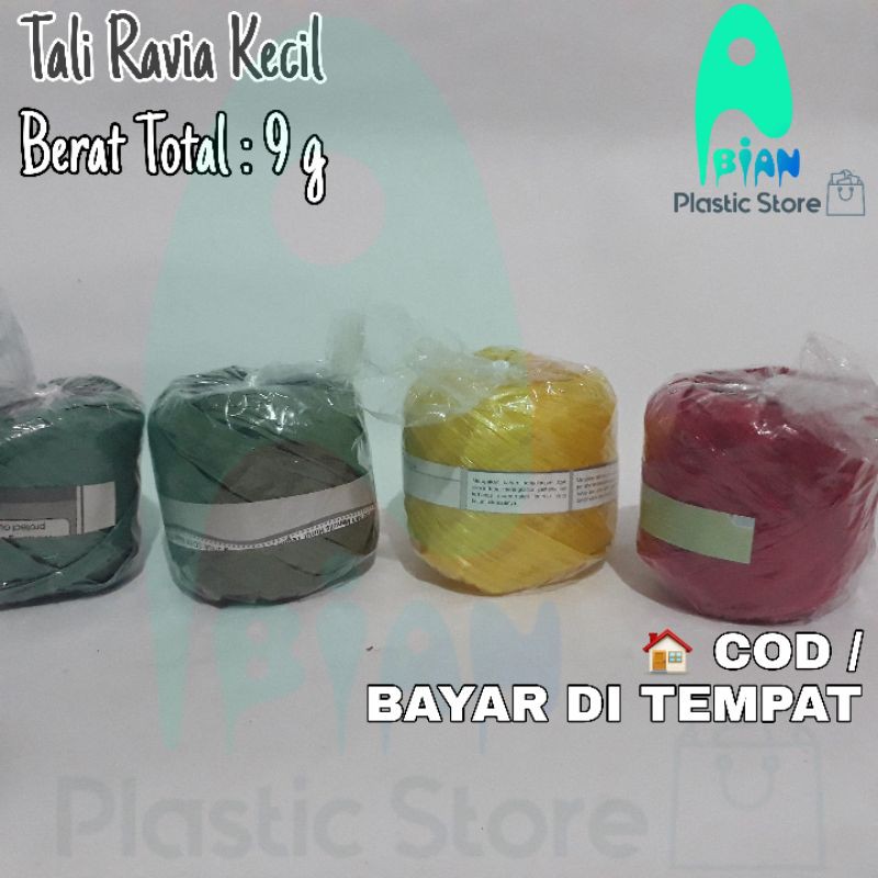 Jual TALI PLASTIK/TALI RAVIA/RAFIA/RAPIA ukuran Kecil | Shopee Indonesia