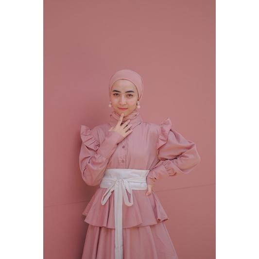 Jual ARICA DRESS BY MAEZULA FREE SABUK BAHAN KATUN TOYOBO TIDAK ...