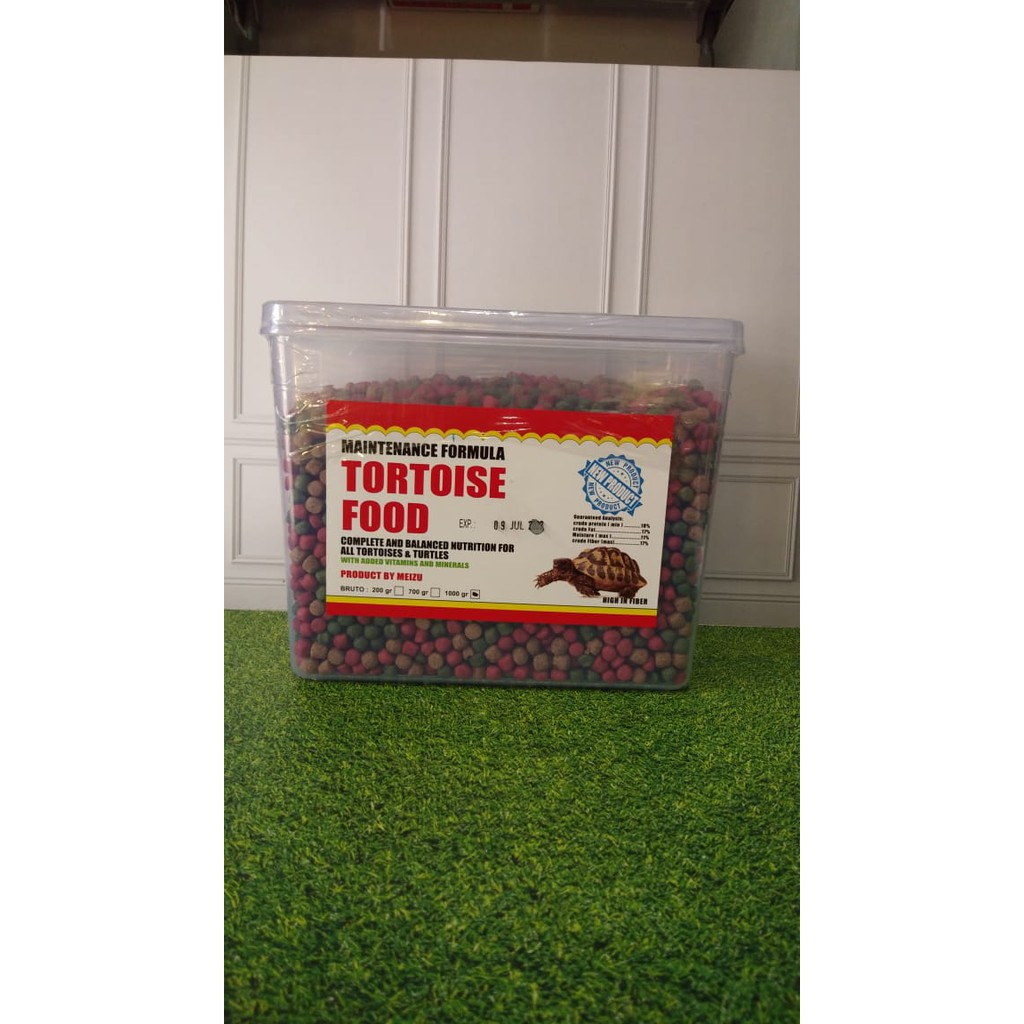 Jual MEIZU TORTOISE FOOD 1KG PELET KURA DARAT TORTO SULCATA PARDALIS ...