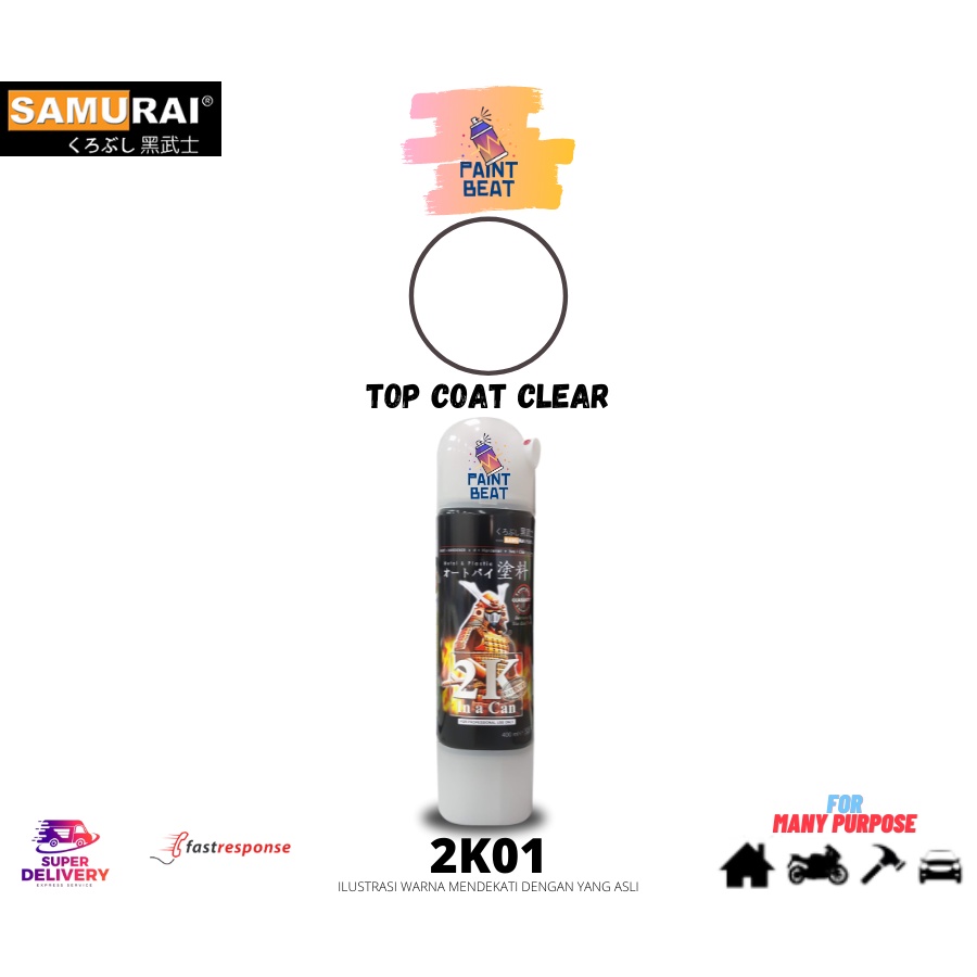 Jual Samurai Paint 2K01 Top Coat - Clear 2K / Bening Kilat 2 Komponen ...