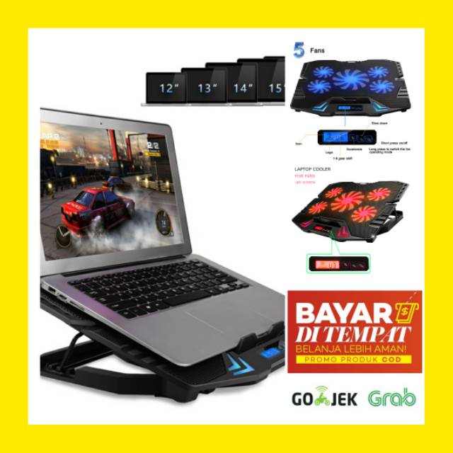 Jual COOLING PAD LAPTOP GAMING TERBAIK 5 KIPAS LAPTOP ASUS LENOVO HP ...