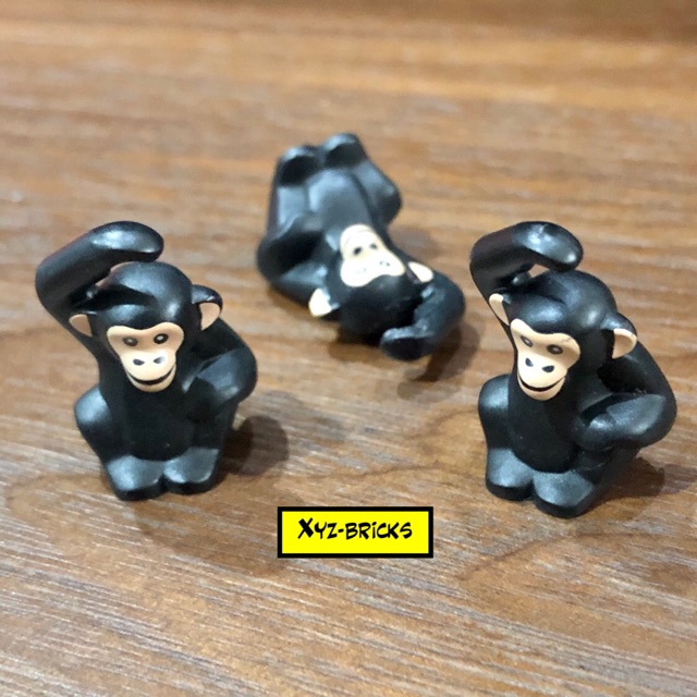 Jual LEGO PARTS 4632330 Animal - Monkey Small Ape No. 1 Black | Shopee ...