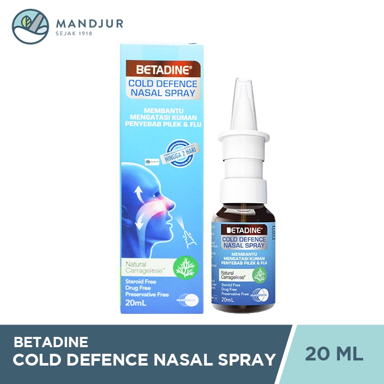 Jual Betadine Cold Defence Nasal Spray 20 ML - Obat Semprot Pilek dan ...