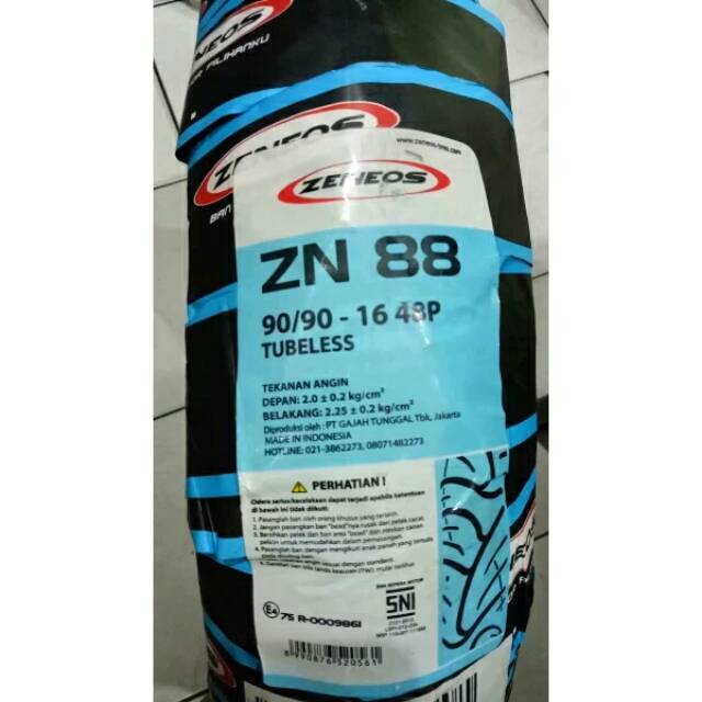Jual Ban Zeneos 90/90-16 ZN 88 Tubeless Produksi By Gajah Tunggal ...