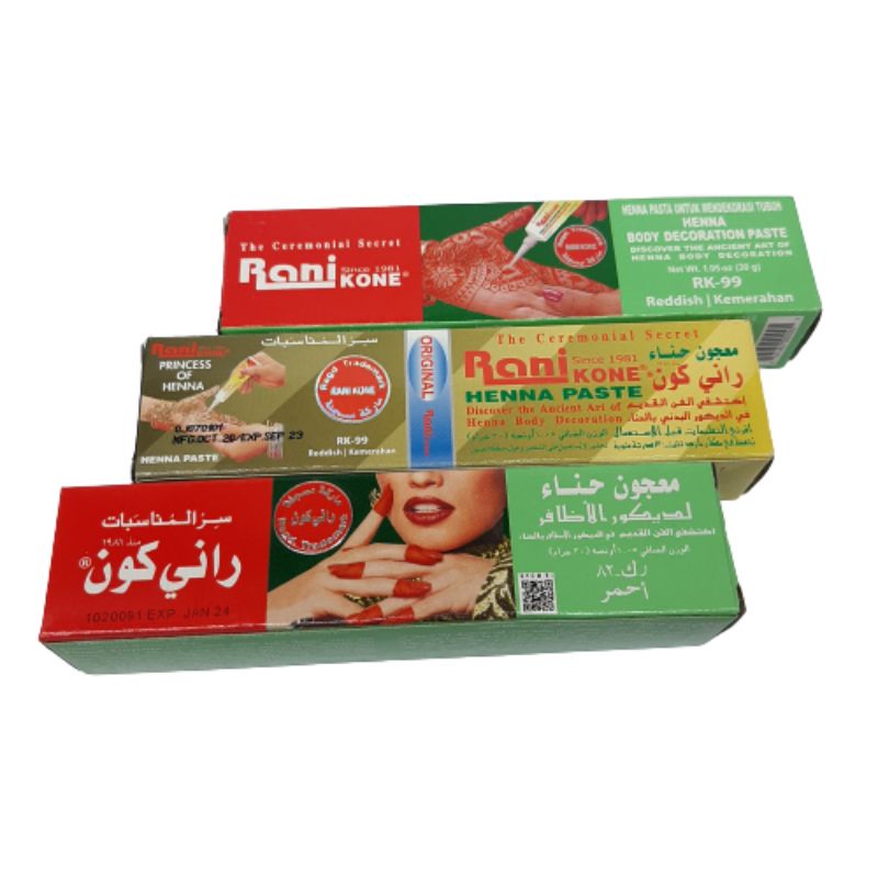 Jual Rani kone besar 30gr // Hena Paste Rani kone Besar satuan | Shopee ...