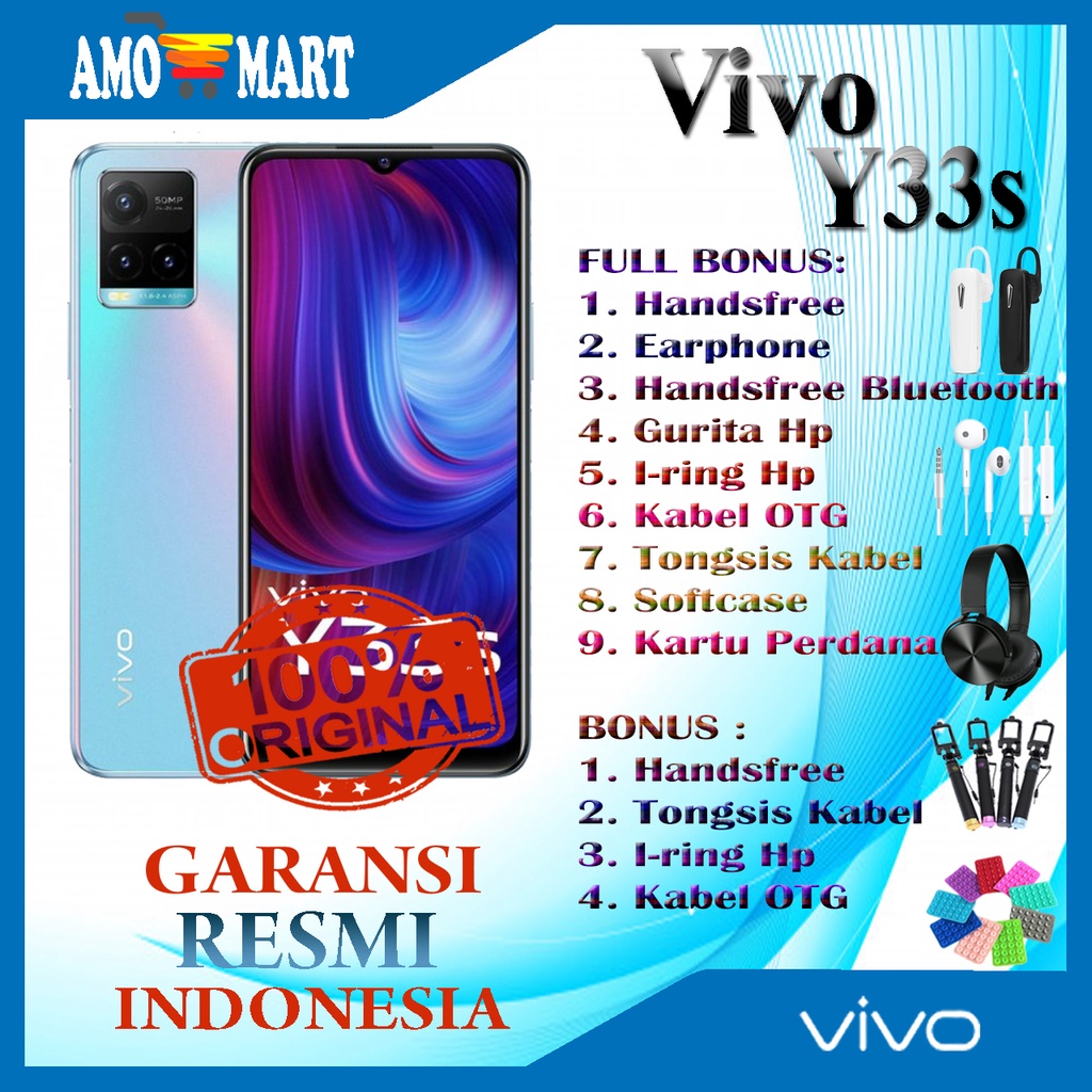 Jual HP VIVO Y33s RAM 8/128 GB NEW 100% ORI GRS RESMI INDONESIA ...