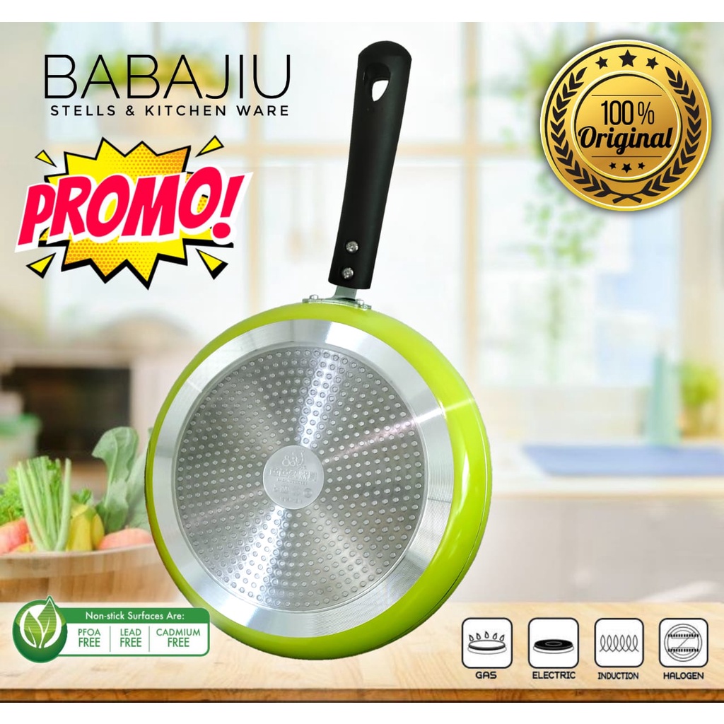 Jual Premium Fry Wok Pan ONLY Wajan Induksi Kompor Listrik Handling Set ...