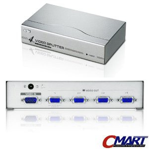 Jual ATEN 4 Port Kabel VGA Video Splitter Spliter Split VS94A | Shopee ...