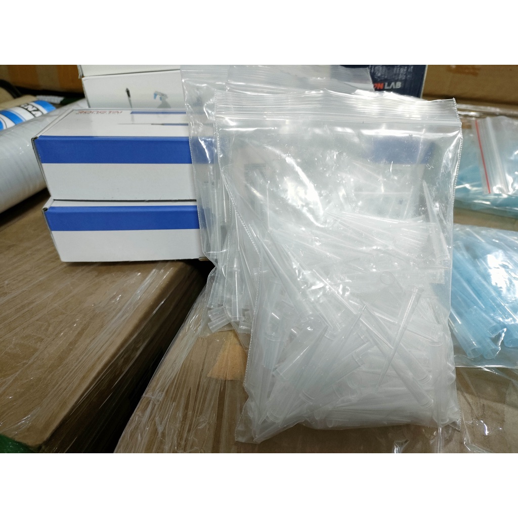 Jual Tip Mikropipet White Tip 200 ul 4x49mm Tip Micro Pipette Tip Mikro ...